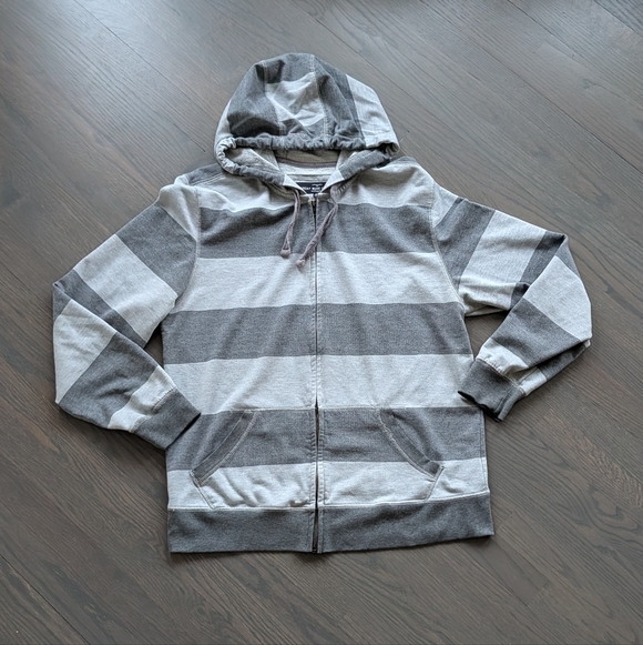 Sunday Work Clothes | Shirts | Sunday Work Clothes Mens Striped Hoodie ...